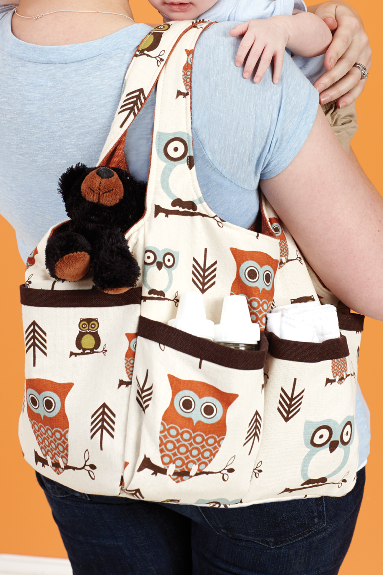 Nappy Sack Diaper Bag Sewing Pattern Download - Sew Daily