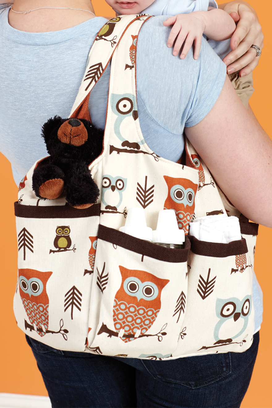 Nappy Sack Diaper Bag Sewing Pattern Download - Sew Daily