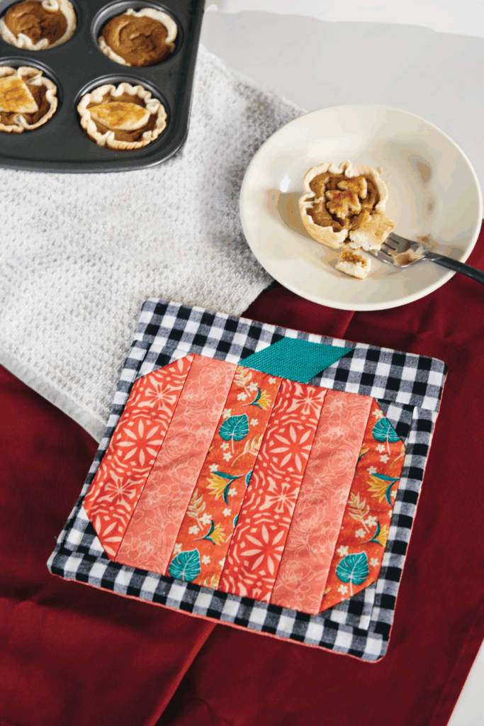 Pieced Pumpkin Trivet Pattern Download - Sew Daily