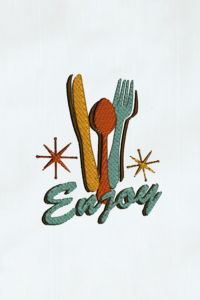 Diner Delights: Enjoy Embroidery Design Download - Sew Daily