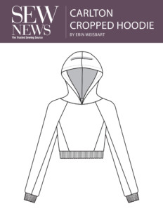 Carlton Cropped Hoodie Digital Sewing Pattern - Sew Daily